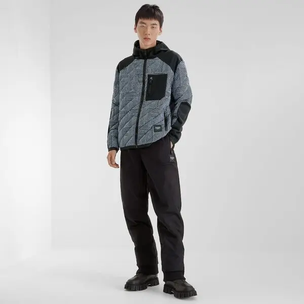Fendi Logo Patch Zip-up Jacket