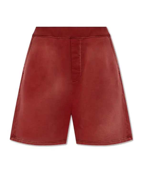 Dsquared2 Logo-printed Elasticated Waistband Shorts - Red