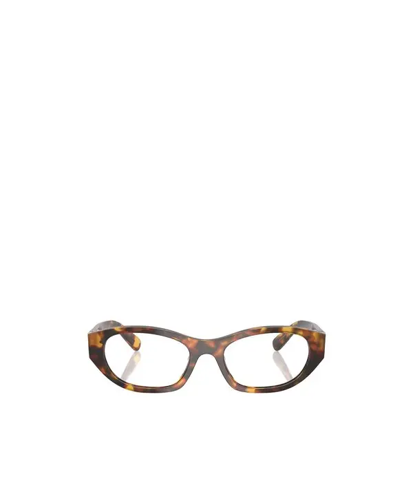 Miu Miu Oval Frame Eyewear - Brown