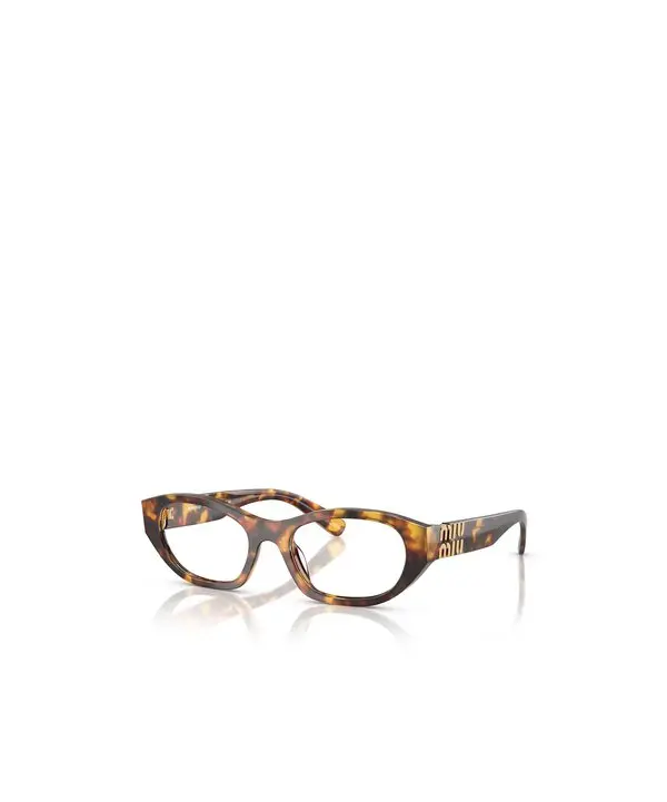 Miu Miu Oval Frame Eyewear - Brown