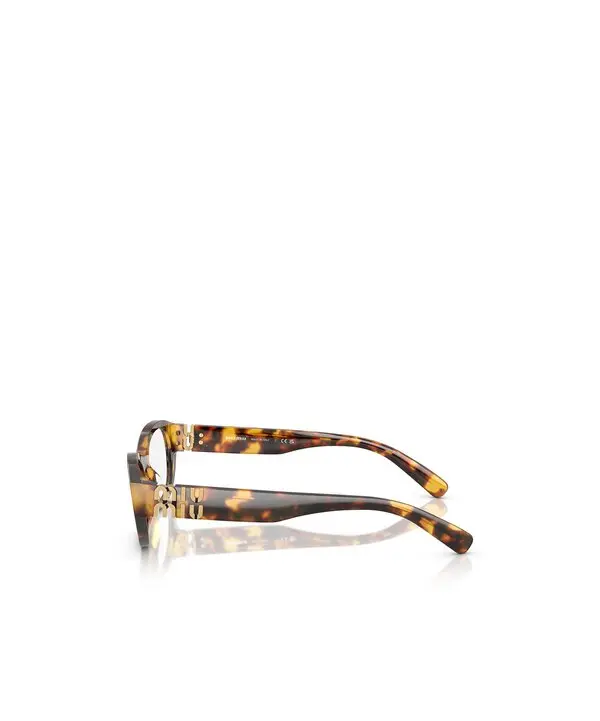 Miu Miu Oval Frame Eyewear - Brown