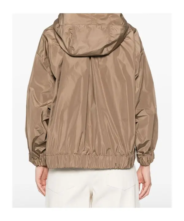 Max Mara Hooded Zip Jacket - Brown