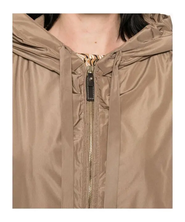 Max Mara Hooded Zip Jacket - Brown