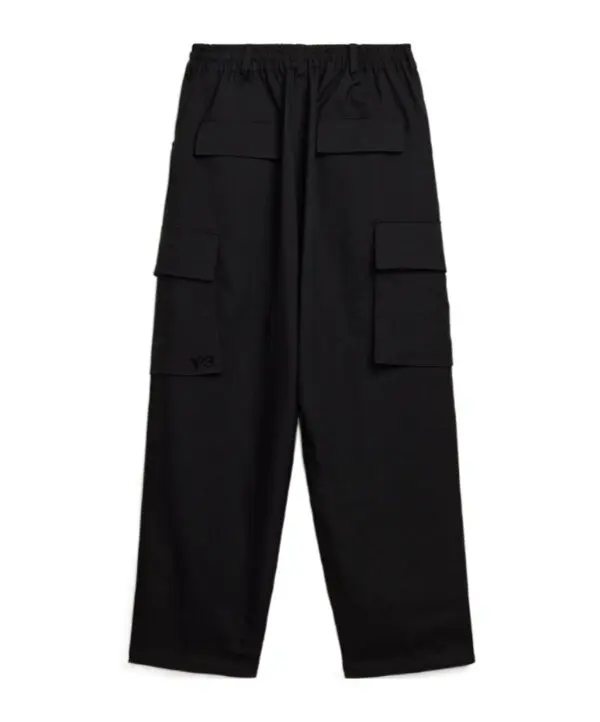 Y3 Sport Uniform Straight-leg Cargo Trousers - Black