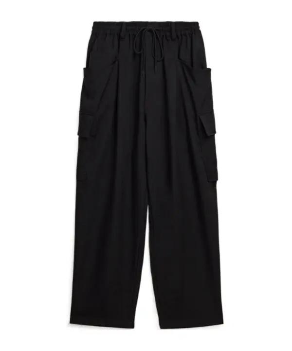 Y3 Sport Uniform Straight-leg Cargo Trousers - Black