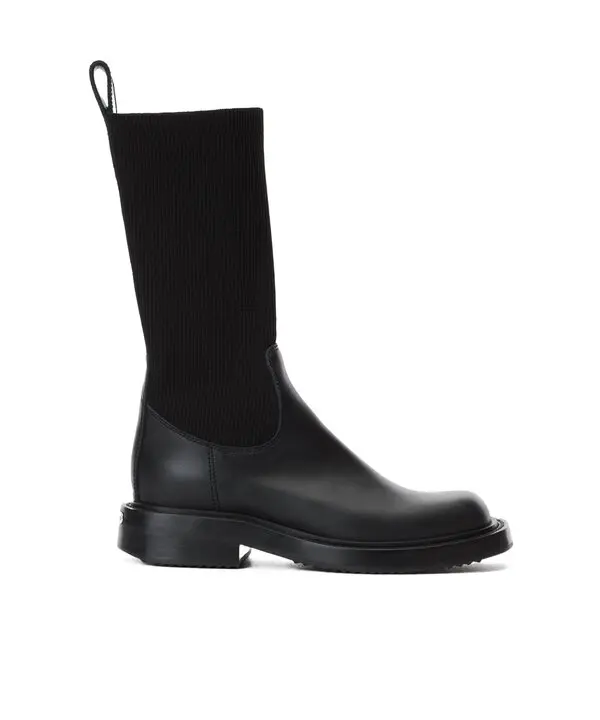 Alexander Wang Logo Plaque Detroit Sock Boots - Black