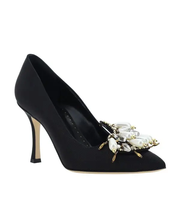 Manolo Blahnik Embellished Stiletto Pumps