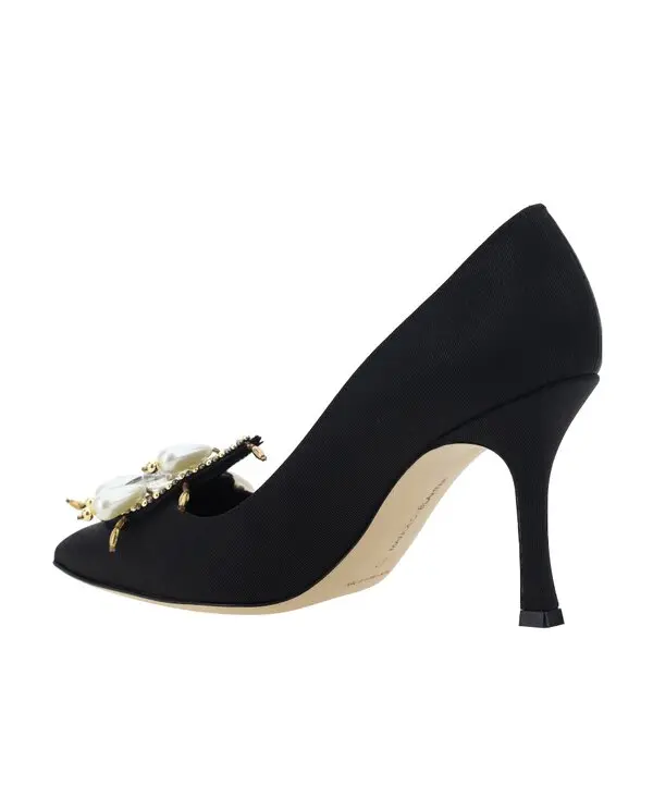 Manolo Blahnik Embellished Stiletto Pumps