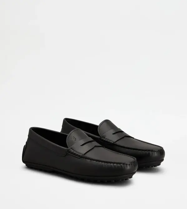 TOD'S City Gommino Driving Loafers - Black