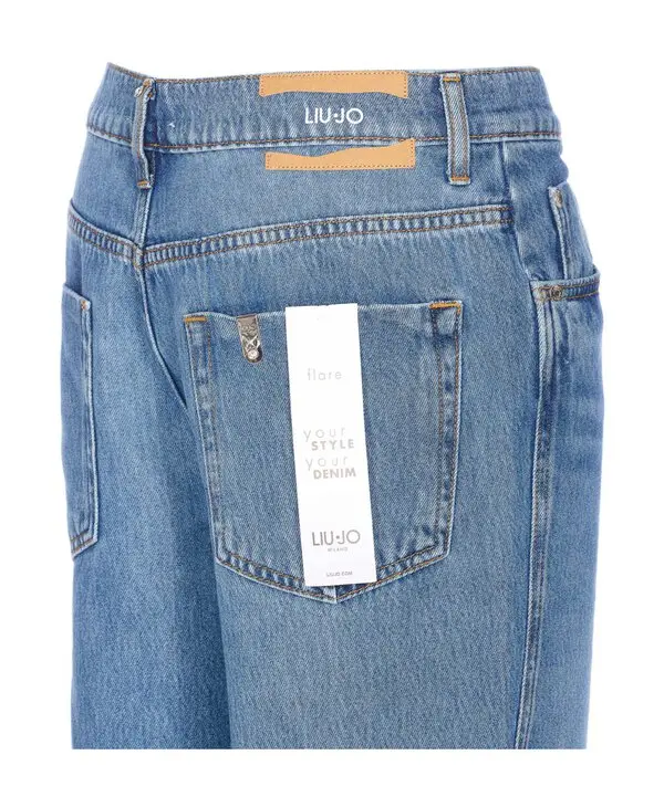 Liu Jo Mid Rise Straight Leg Jeans