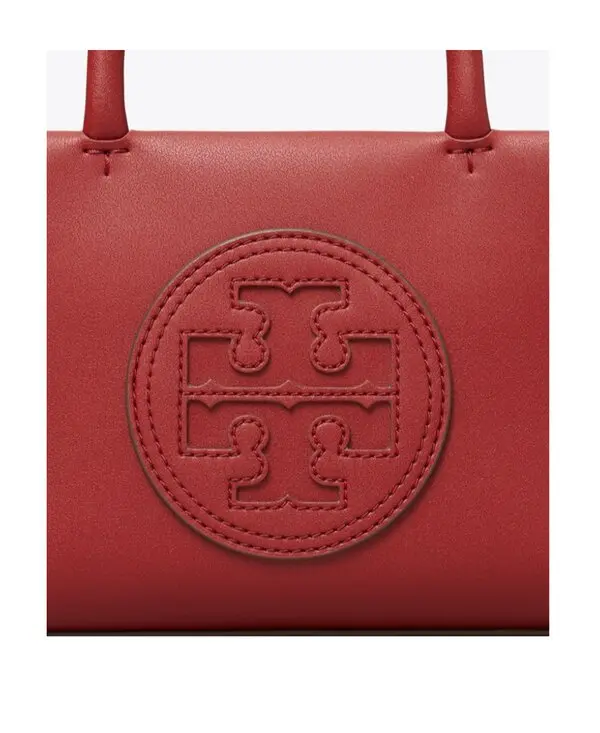 Tory Burch Ella Logo Patch Mini Tote Bag - Red