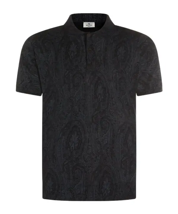 Etro Floral-paisley Short-sleeved Polo Shirt