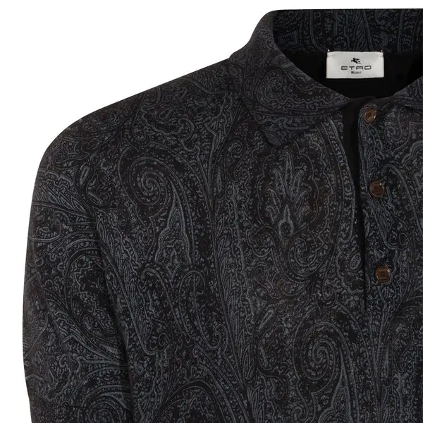 Etro Floral-paisley Short-sleeved Polo Shirt
