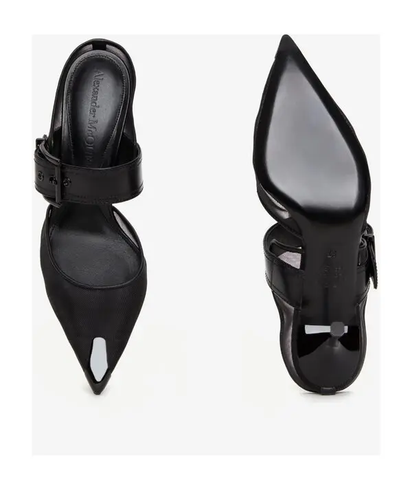 Alexander McQueen Punk Buckle Pointed-toe Mules