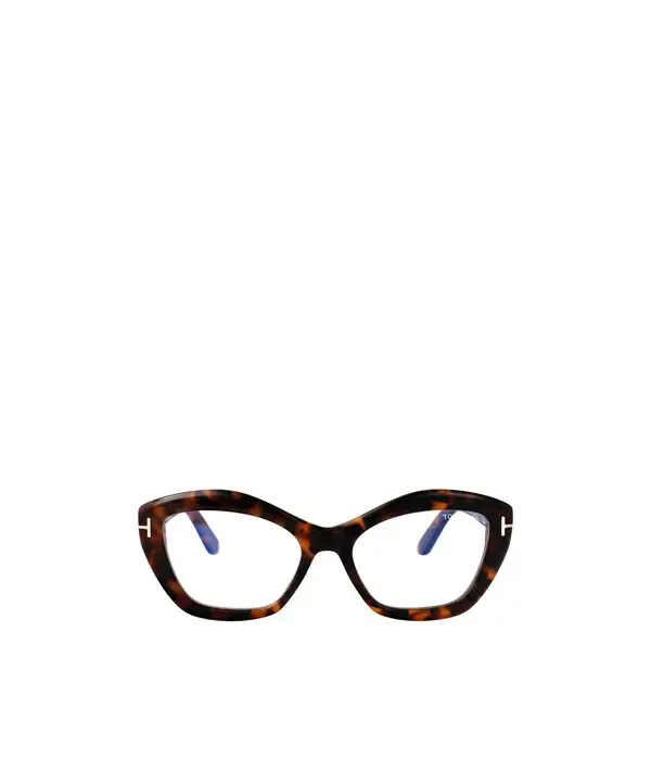 TOM FORD Geometric Cat Eye Eyeglasses - Black