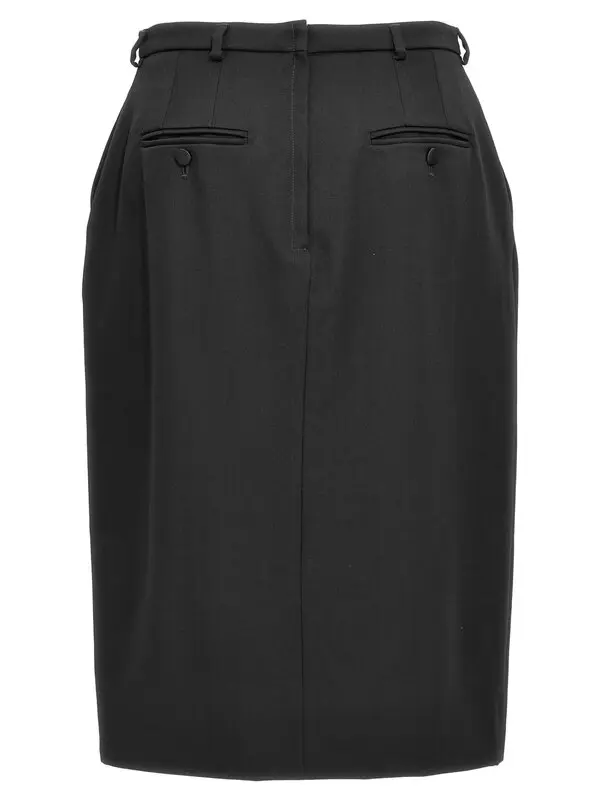 Dolce & Gabbana Side Slit Midi Skirt