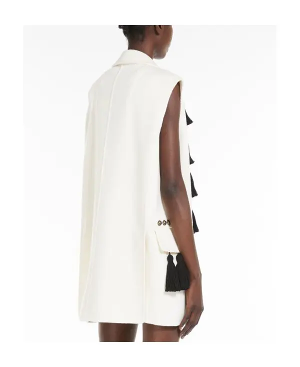 Max Mara Tasseled V-neck Gilet