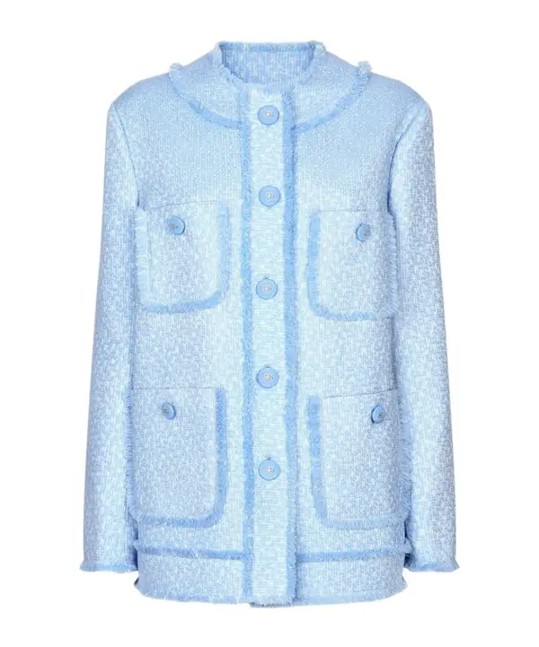 Dolce & Gabbana Single-breasted Raschel Tweed Jacket