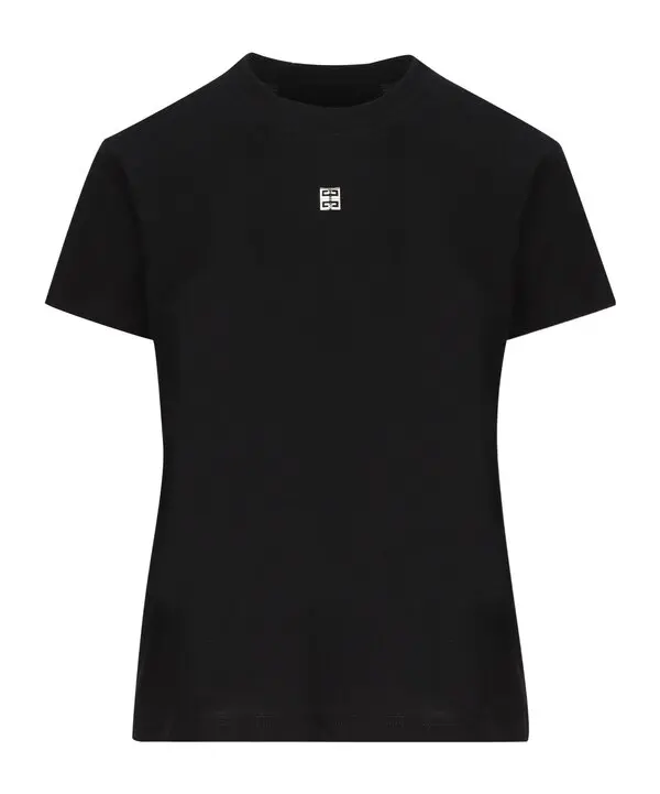 Givenchy 4g Plaque Crewneck T-shirt - Black