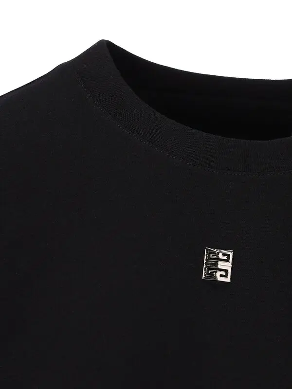 Givenchy 4g Plaque Crewneck T-shirt - Black