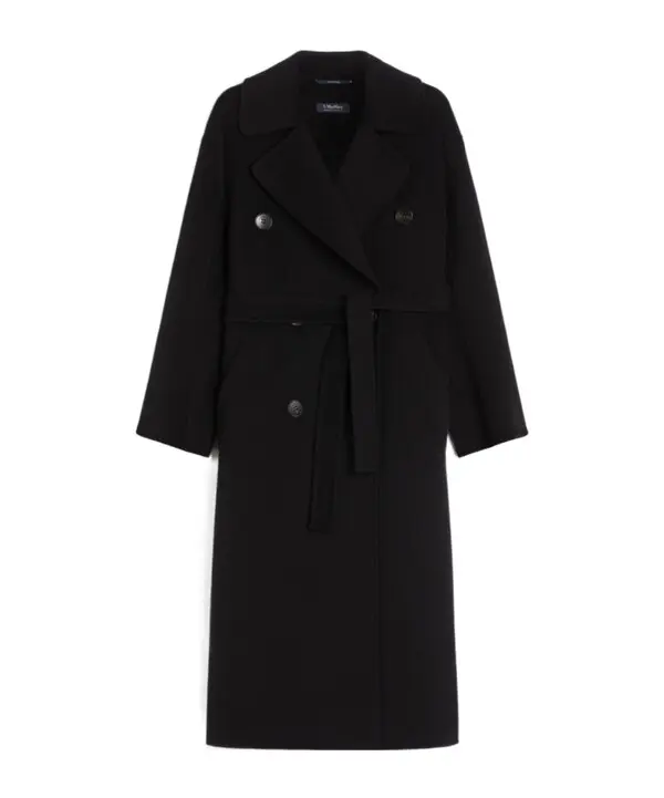 Max Mara Dalila Double-breasted Belted Coat - Black
