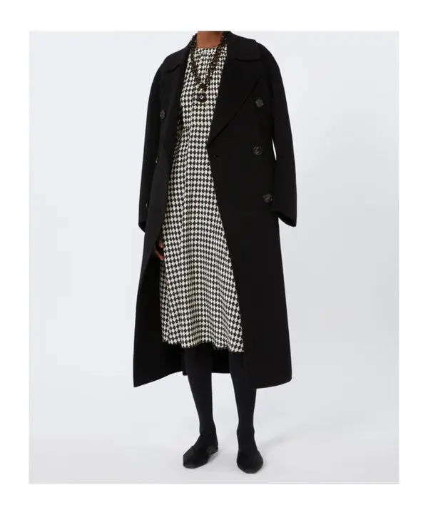 Max Mara Dalila Double-breasted Belted Coat - Black