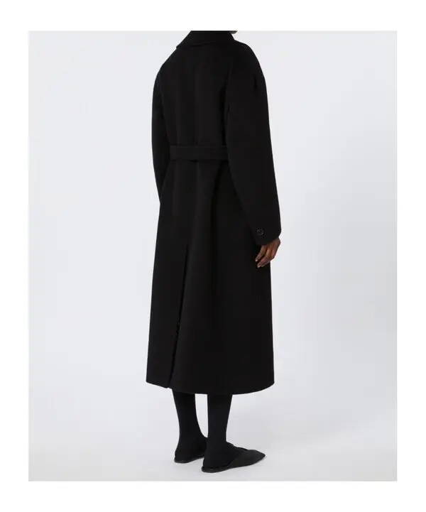 Max Mara Dalila Double-breasted Belted Coat - Black