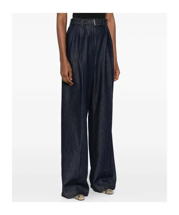 Dries Van Noten Buckled Wide-leg Trousers