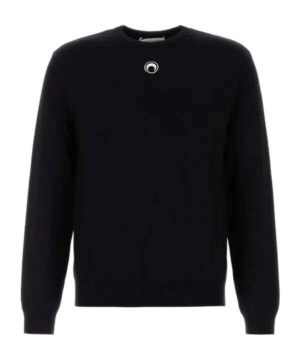 MARINE SERRE Crescent Moon Embroidered Sweater