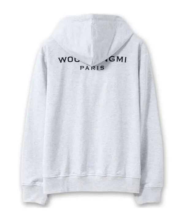 WOOYOUNGMI Long-sleeved Hooded Hoodie - White