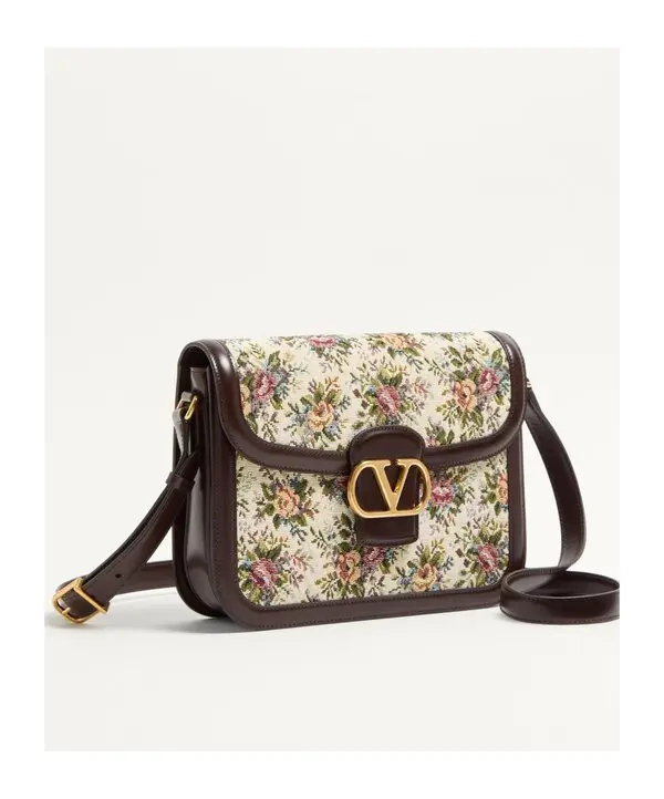 Valentino Garavani Vlogo Signature Foldover Shoulder Bag - Nude