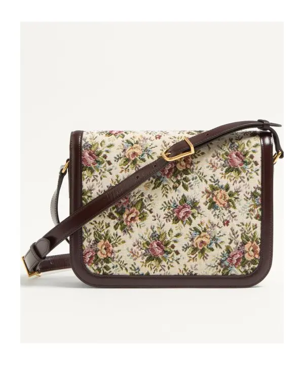 Valentino Garavani Vlogo Signature Foldover Shoulder Bag - Nude