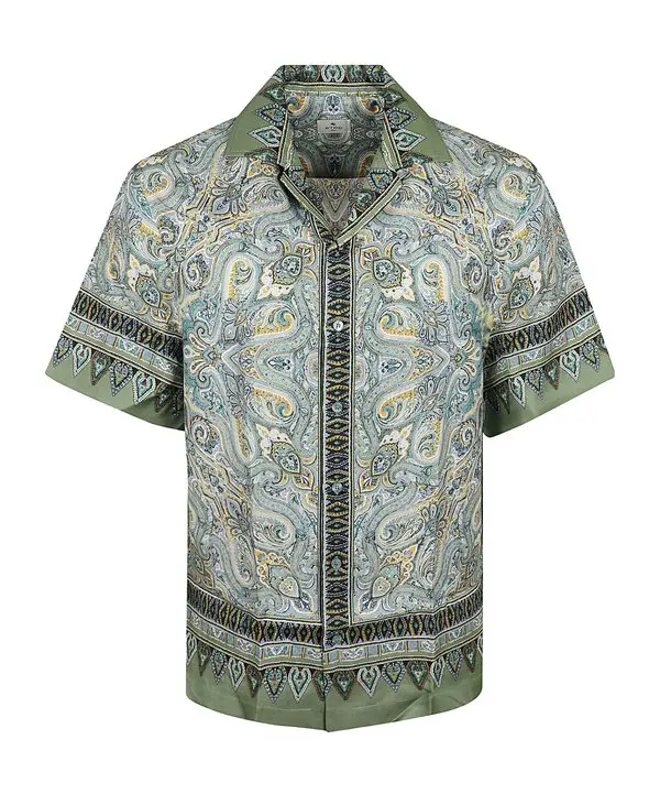 Etro Paisley Short-sleeved Shirt - Gray