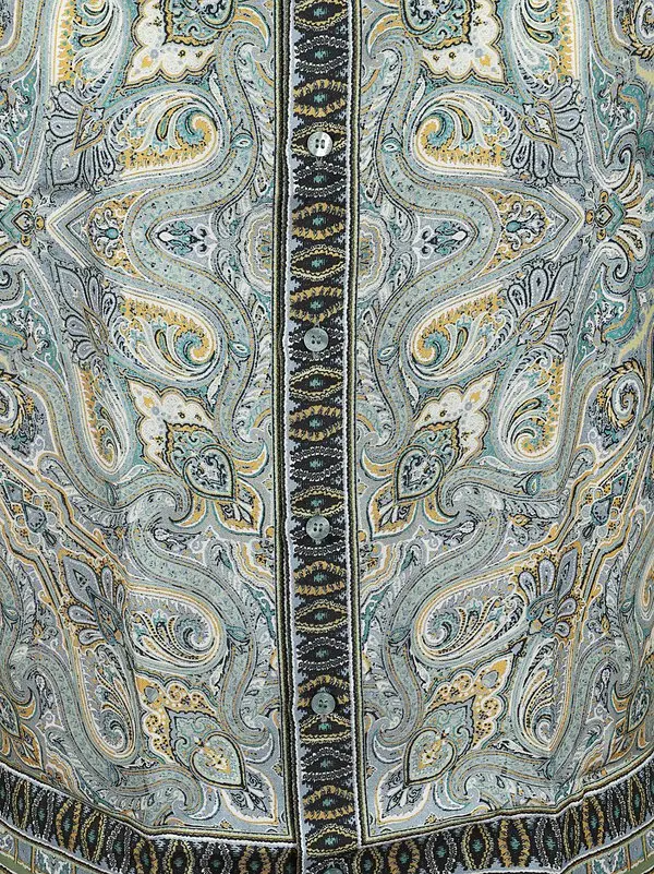 Etro Paisley Short-sleeved Shirt - Gray