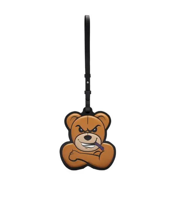 Moncler Bear Patch Bag Charm - Brown