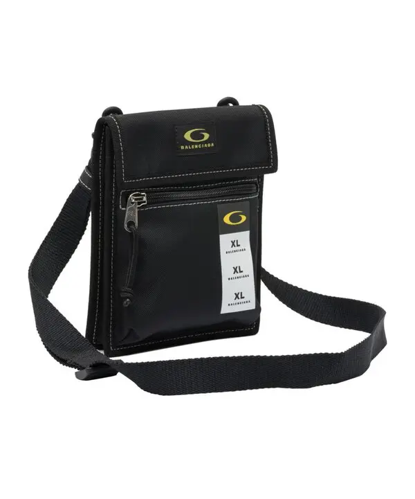 Balenciaga Logo Patch Crossbody Bag