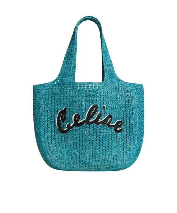 Celine Large Hobo Basket Bag - Blue