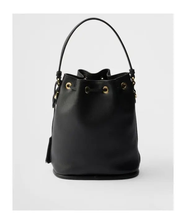 Prada Leather Mini Bucket Bag