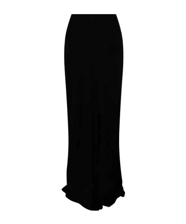 Christopher Esber Bezel Quartz Ruched Skirt - Black
