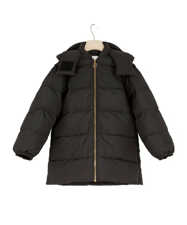 PATOU Zip-up Hooded Down Jacket With Detachable Sleeves