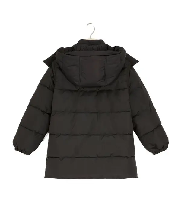 PATOU Zip-up Hooded Down Jacket With Detachable Sleeves