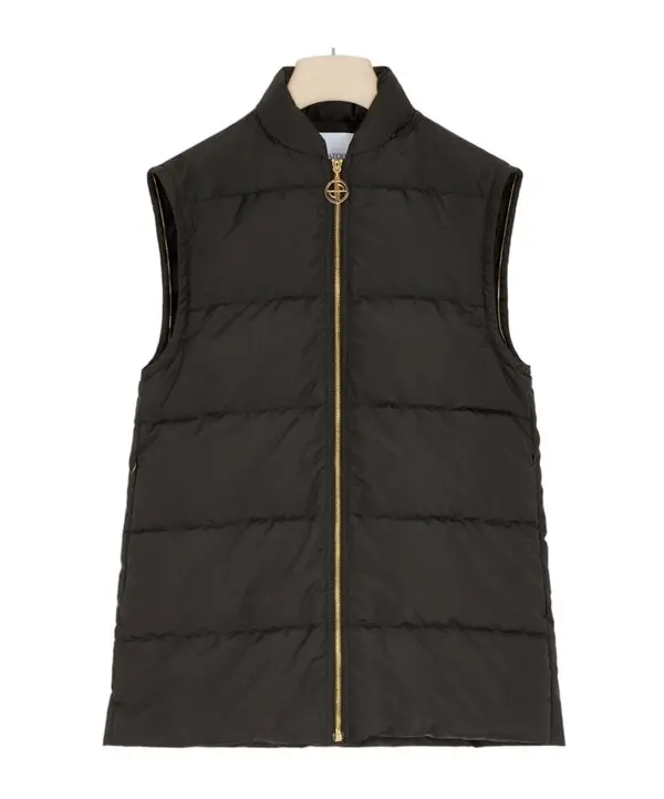 PATOU Zip-up Hooded Down Jacket With Detachable Sleeves