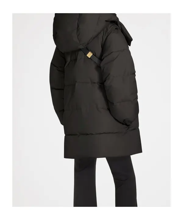 PATOU Zip-up Hooded Down Jacket With Detachable Sleeves