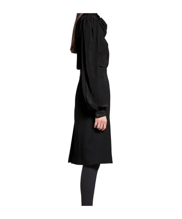 Balenciaga Bow Detailed Long-sleeve Shirt