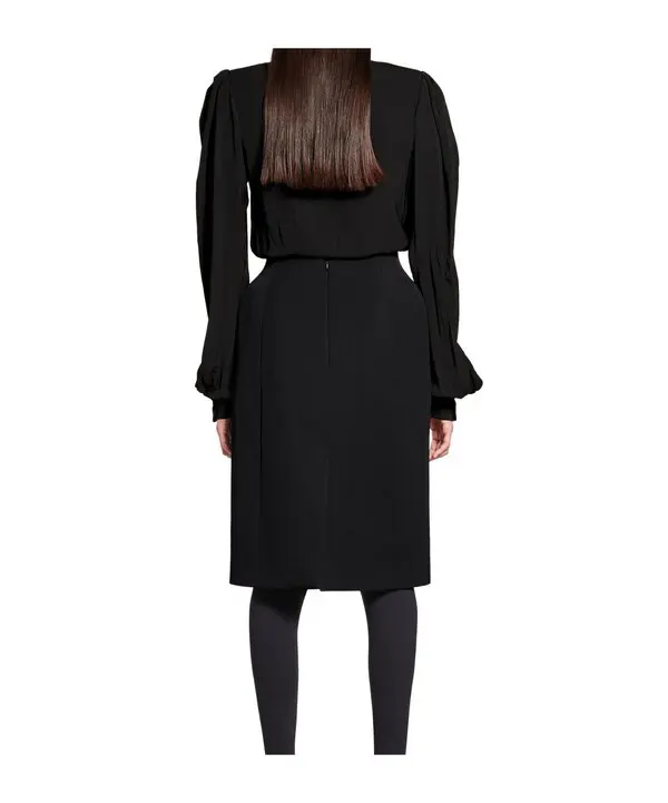 Balenciaga Bow Detailed Long-sleeve Shirt