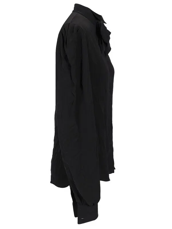 Balenciaga Bow Detailed Long-sleeve Shirt