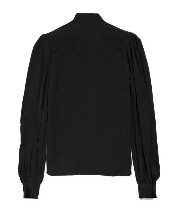 Balenciaga Bow Detailed Long-sleeve Shirt