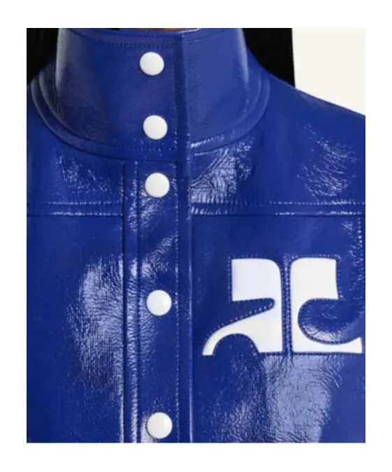 COURREGES Redition Vinyl Jacket - Blue