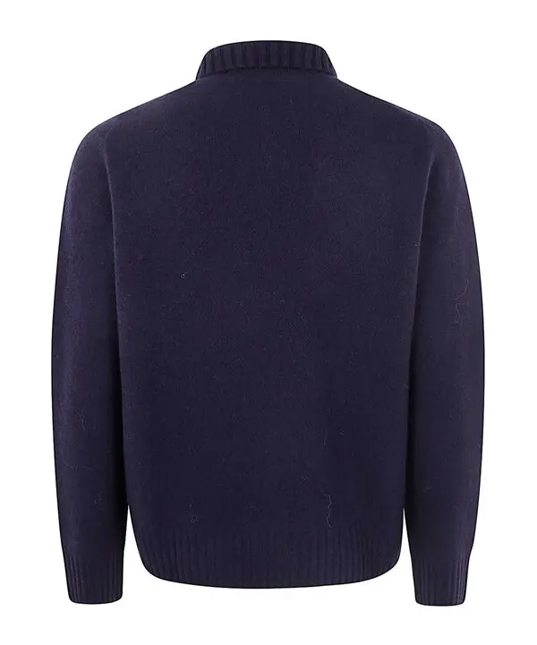 BALLANTYNE Spread Collar Sweater With Chest Pocket