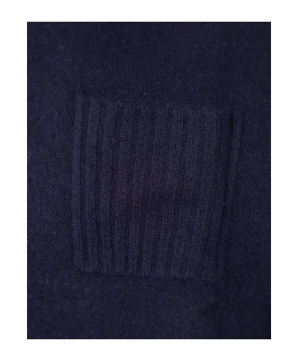BALLANTYNE Spread Collar Sweater With Chest Pocket